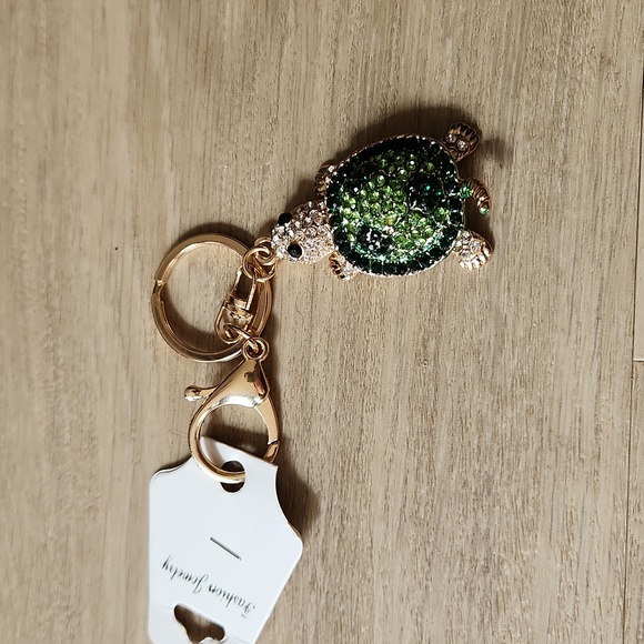 Accessories | Rhinestone Turtle Key Chainbag Charm | Poshmark